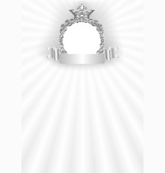 Royal background with silver frame Royalty Free Vector Image
