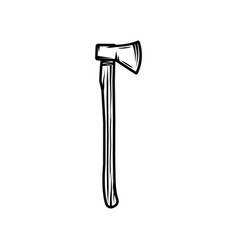Vintage carpentry woodword mechanic axe can Vector Image