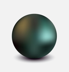 Metallic sphere realistic Royalty Free Vector Image