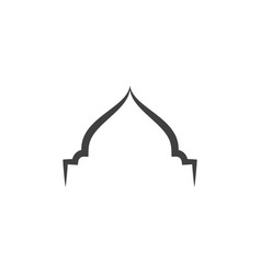 Islamic background with three golden gates Vector Image