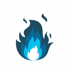 Feather blue fire Royalty Free Vector Image - VectorStock