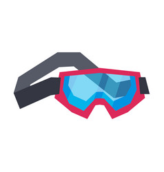 Skull in ski glasses Royalty Free Vector Image