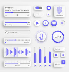 User interface elements Royalty Free Vector Image