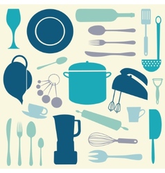 Kitchen set Royalty Free Vector Image - VectorStock