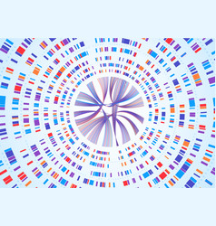 Genomic data visualization gene mapping dna Vector Image