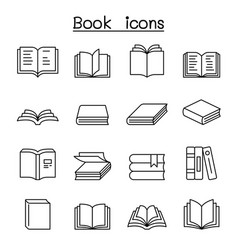 Penguin icon set in thin line style Royalty Free Vector