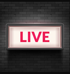 Theater marquee sign Royalty Free Vector Image