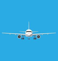 Cartoon airplane flying Royalty Free Vector Image