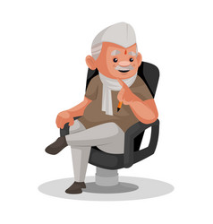 Politician cartoon character Royalty Free Vector Image