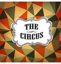 Circus themed poster template Royalty Free Vector Image
