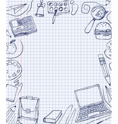 School test book 03 Royalty Free Vector Image - VectorStock