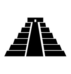 Mayan pyramid maya civilization symbol american Vector Image