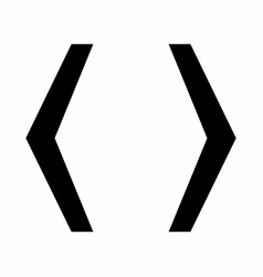 Curly bracket icon Royalty Free Vector Image - VectorStock