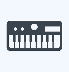 Icon keyboard suitable for music symbol flat Vector Image