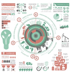 Environment ecology infographic elements Vector Image