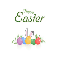 Happy easter card Royalty Free Vector Image - VectorStock