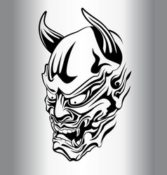 Japanese ghost mask Royalty Free Vector Image - VectorStock