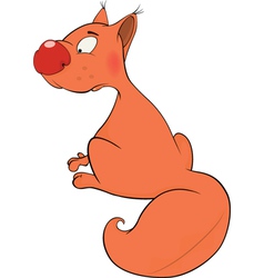 Set of squirrels cartoon Royalty Free Vector Image