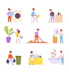 Help around house Royalty Free Vector Image - VectorStock