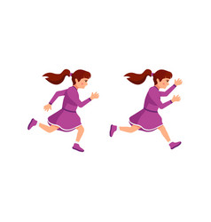 Female athlete runner winning marathon Royalty Free Vector