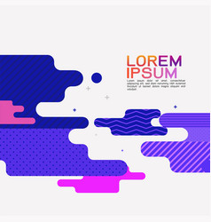 Abstract flat dynamic background design movement Vector Image