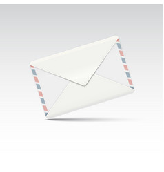 Air mail envelope back side Royalty Free Vector Image