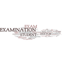 Exam word cloud concept Royalty Free Vector Image