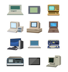 Old computer Royalty Free Vector Image - VectorStock