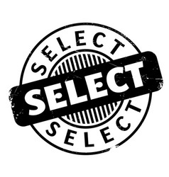 Select rubber stamp Royalty Free Vector Image - VectorStock