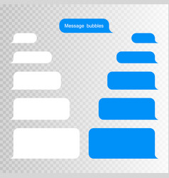 Message bubbles design template for messenger Vector Image
