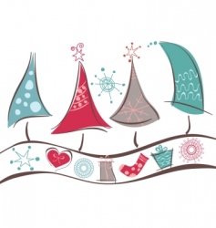 Christmas doodle frame Royalty Free Vector Image