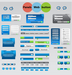 Pagination bar page navigation web buttons Vector Image
