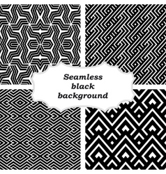 Mono line backgrounds with simple patterns Vector Image