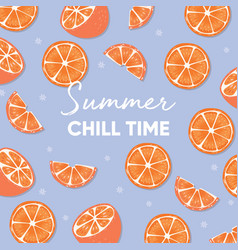 Summer nights typography banner round design Vector Image