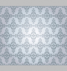 Silver damask wallpaper Royalty Free Vector Image