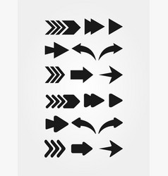 Arrows set Royalty Free Vector Image - VectorStock