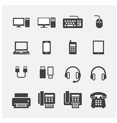 Computer icons thin Royalty Free Vector Image - VectorStock