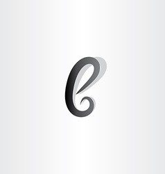 Small letter b logo sign Royalty Free Vector Image
