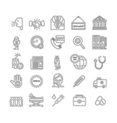 Virus infographic icons set template design Vector Image