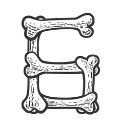 Giraffe on number six Royalty Free Vector Image