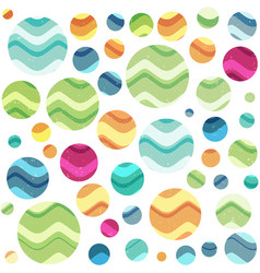 Colored circle seamless pattern shape art Vector Image
