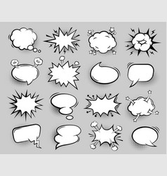 Cartoon comic eureka speech effects and splashes Vector Image