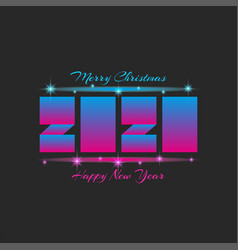 Linear style number 2020 logo monogram design Vector Image