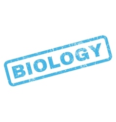 Biology rubber stamp Royalty Free Vector Image