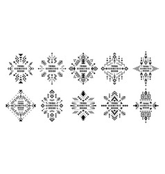 Aztec elements Royalty Free Vector Image - VectorStock