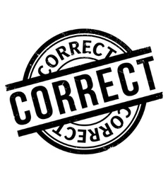 Correct rubber stamp Royalty Free Vector Image