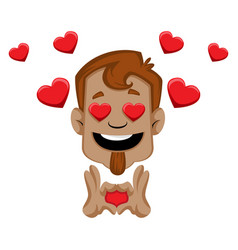 Human emoji feeling fed up on white background Vector Image