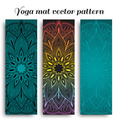 Hand drawn yoga mat pattern Royalty Free Vector Image