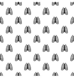 Rib cage pattern Royalty Free Vector Image - VectorStock