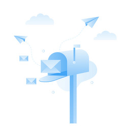 Envelope email inbox letter message send mail Vector Image
